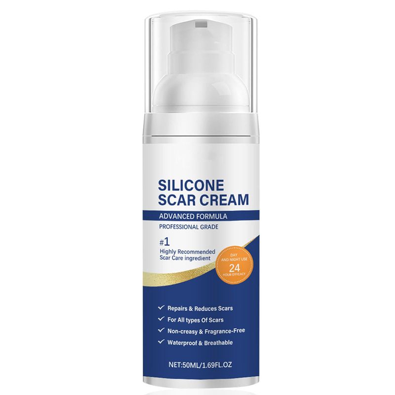 Silicone Scar Gel, Scar Cream for All Old and New Scars, Overnight Scar ...