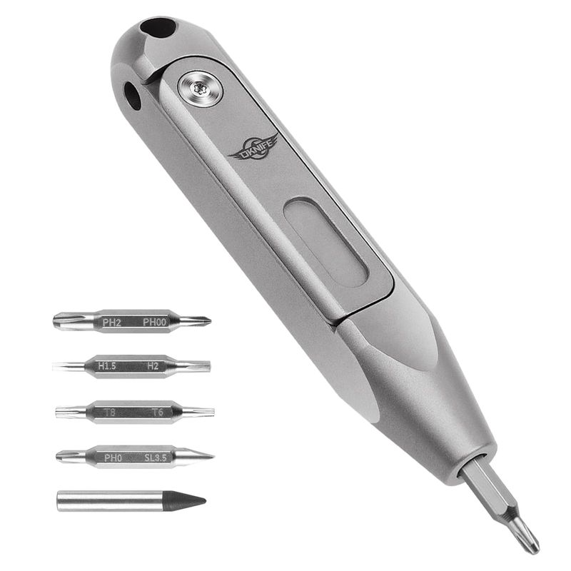 OKNIFE Otacle D1 Titanium Multi-Bit Screwdriver, 8-in-1 Mini ...