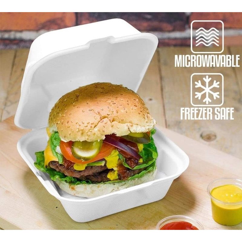 Pemienterprize Ltd Set Of 250 - Clamshell Takeaway Burger Box - 6 ...