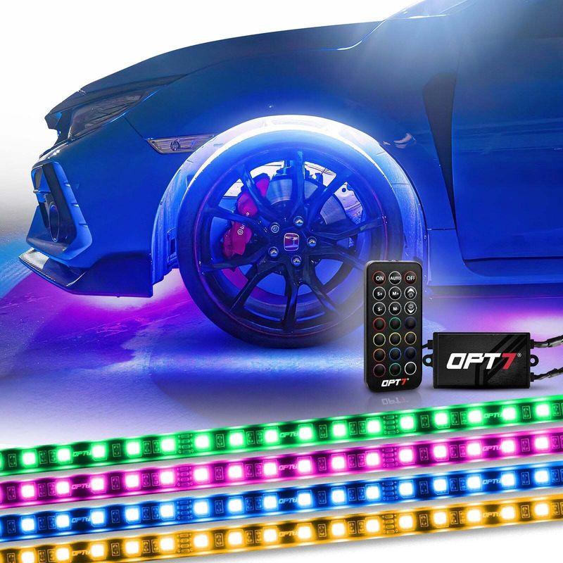 OPT7 24" LED Light Strips Off-Road Underglow Foot Wheel Well Light ...