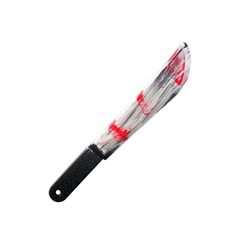 Bloody Butcher Knife-Fake Realistic Bloody Knife Prop Halloween Costume ...