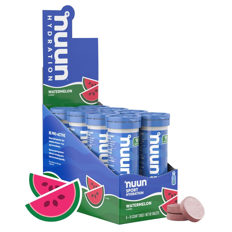 Nuun Hydration Effervescent Electrolyte Tablet, Watermelon, Natural ...