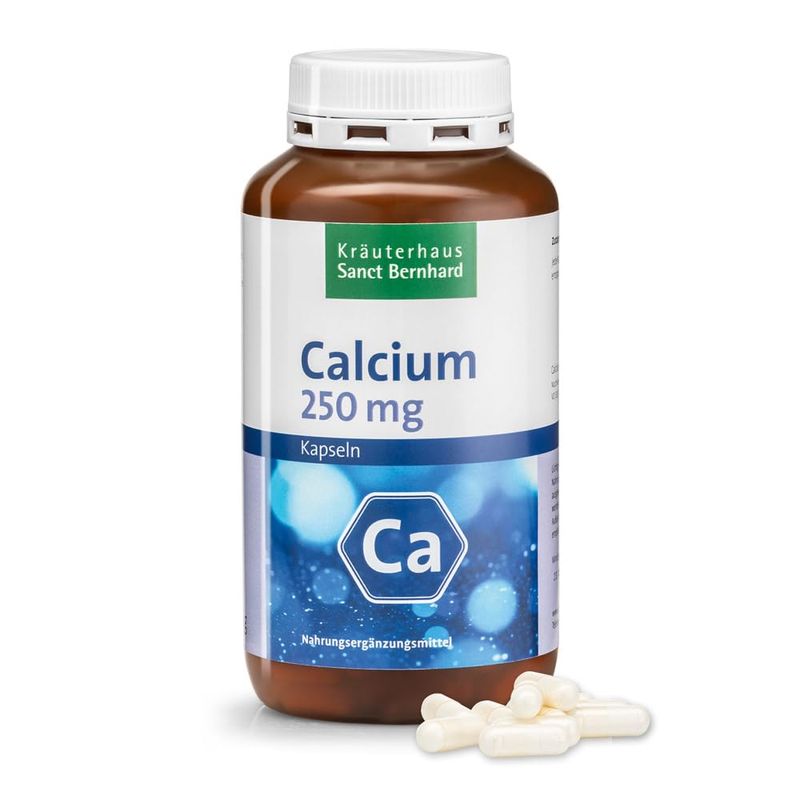 Calcium 250 mg Capsules - 250 mg Pure Calcium / Capsule - 300 Capsules ...