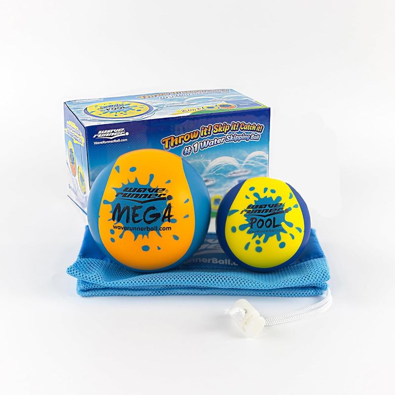 Wave Runner Water Skipping Ball Combo Set Water Bouncing Ball Beach ...