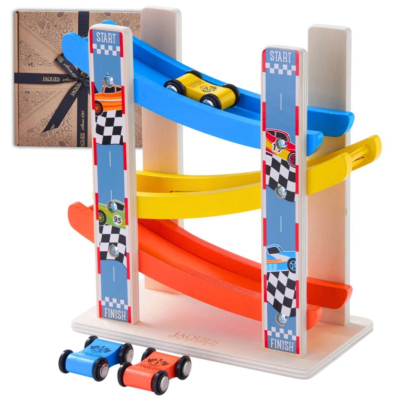 Jaques of London Wooden Racing Car Park | Car Ramp Toy | Wooden Toys ...