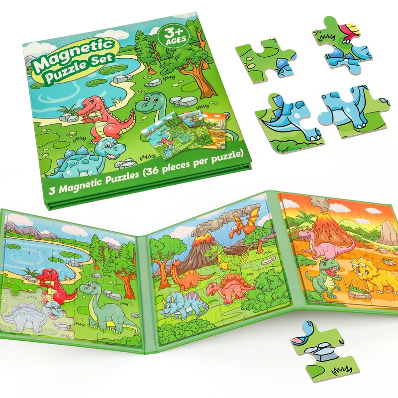 Kasfalci Magnetic Puzzles for Toddlers 3-5,36 Pieces Travel Puzzles ...