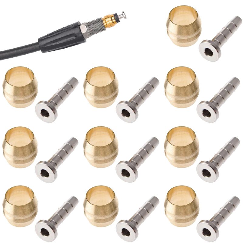 VANSIHO Bicycle Brake Olive and Brass Insert Kit - Essential Components ...