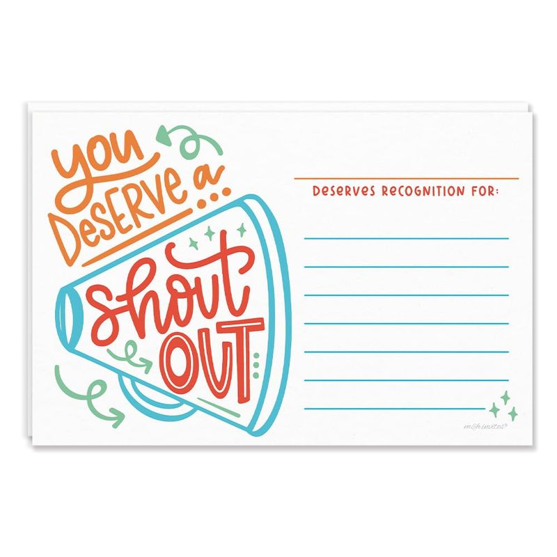 m&h invites Positive Shout Out Cards For Teachers, Students, Employees ...