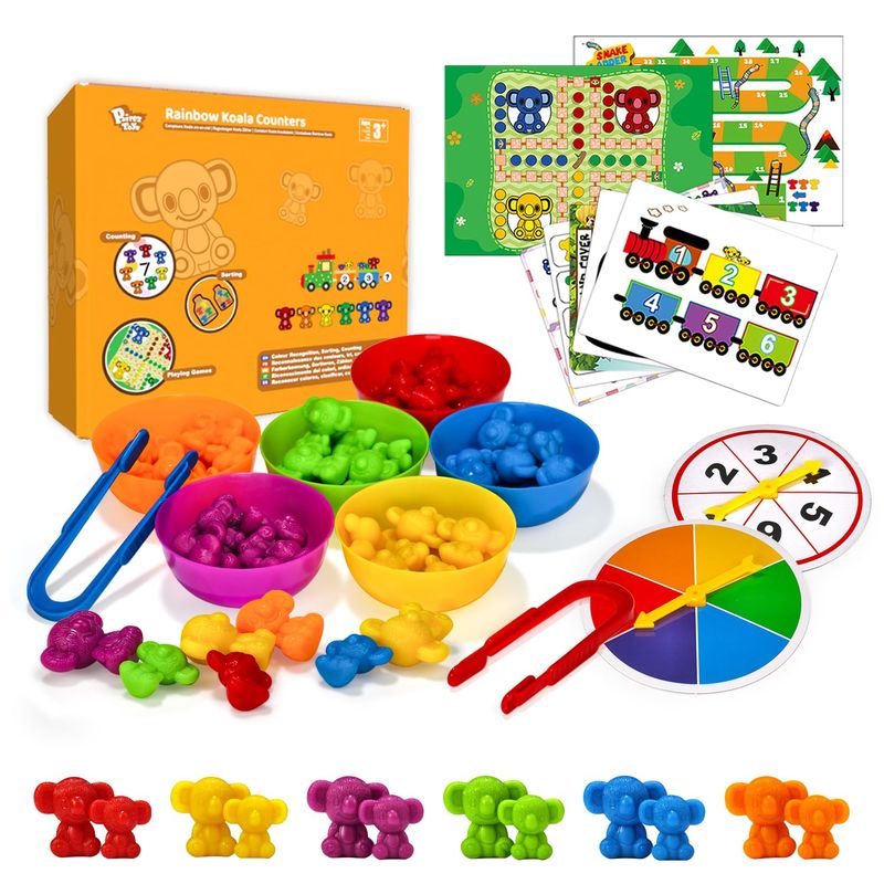 Pairez Toys Counting Toys for Kids, Animal Koala Counters w/Activity ...