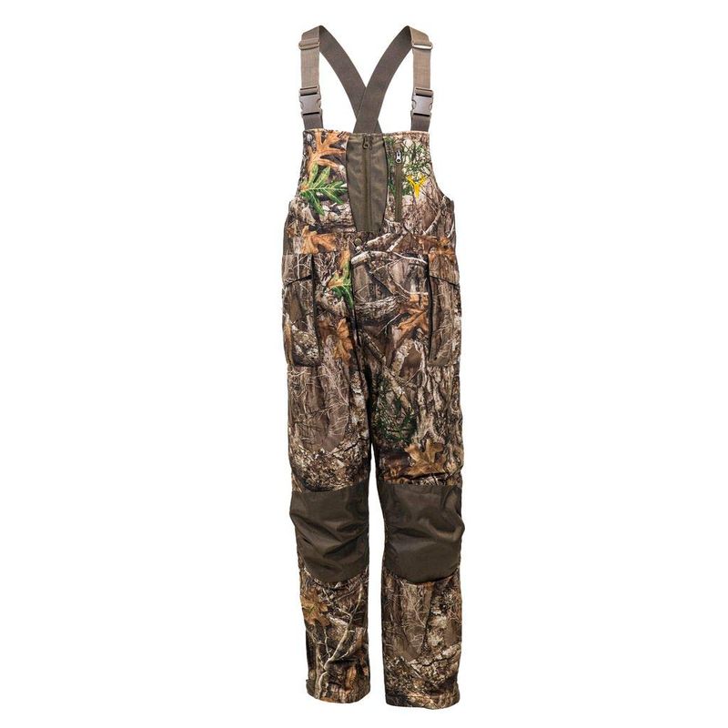 HOT SHOT Men’s Elite Camo Hunting Bib, Realtree Edge Camo, Waterproof ...