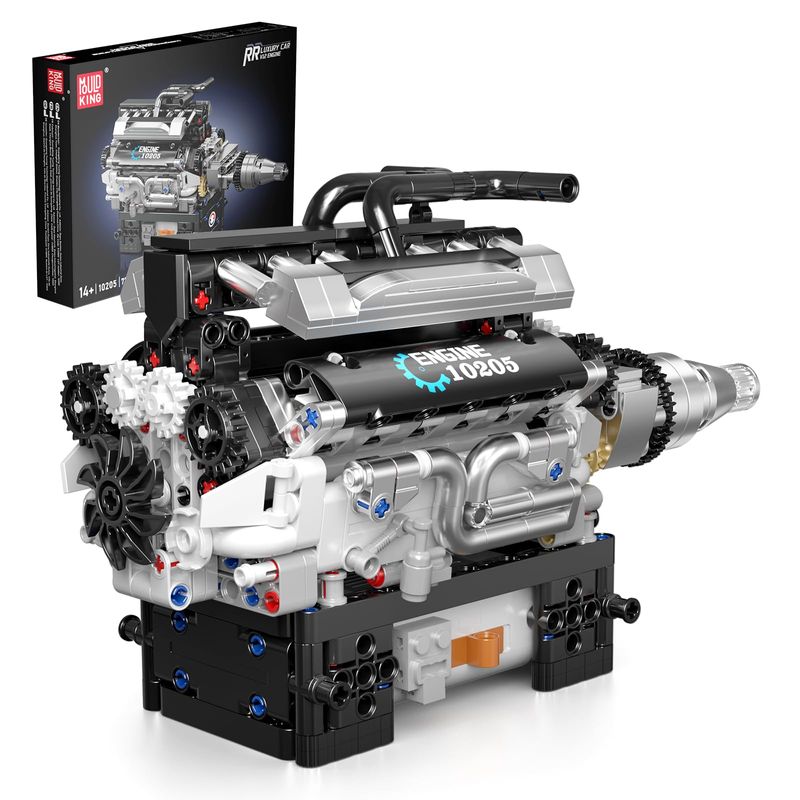 Mould King RR V12 Engine Kits That Runs, Build Your Own Combustion ...