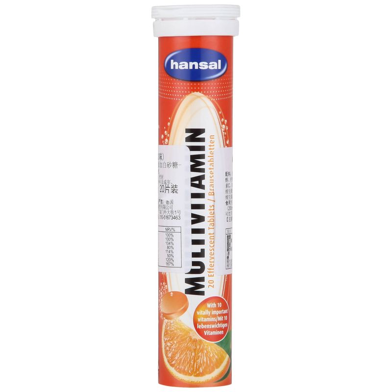 Hansal Vitamins (Food Supplements) - Multivitamin 20 Effervescent ...