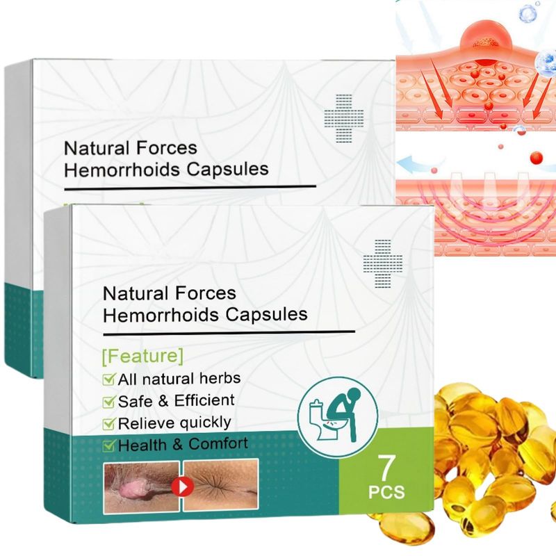 14pcs Hemorrhoid Relief Capsules,Natural Herbal Strength Hemorrhoid ...