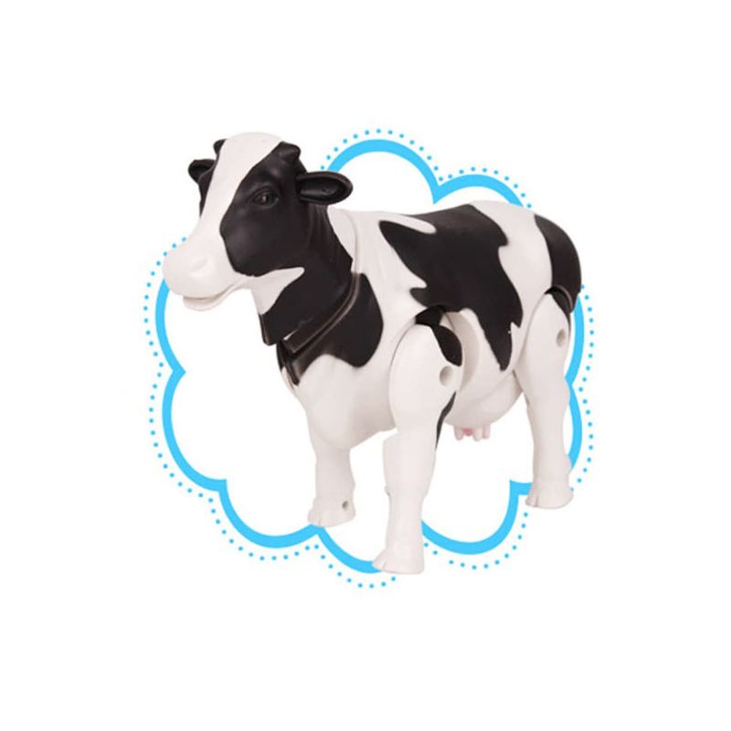 Electric Walking Cow Toy with Lights and Sounds - Realistic Plastic ...