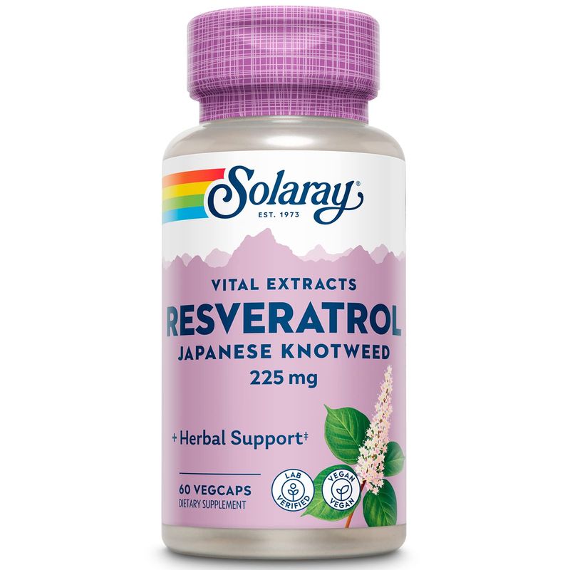 SOLARAY Triple Strength Resveratrol 225mg VCapsules | 60 Count ...
