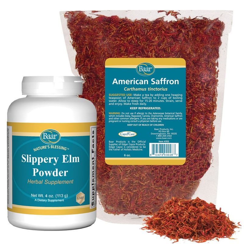 American Saffron Tea and Slippery Elm Bark Powder Kit - EveryMarket