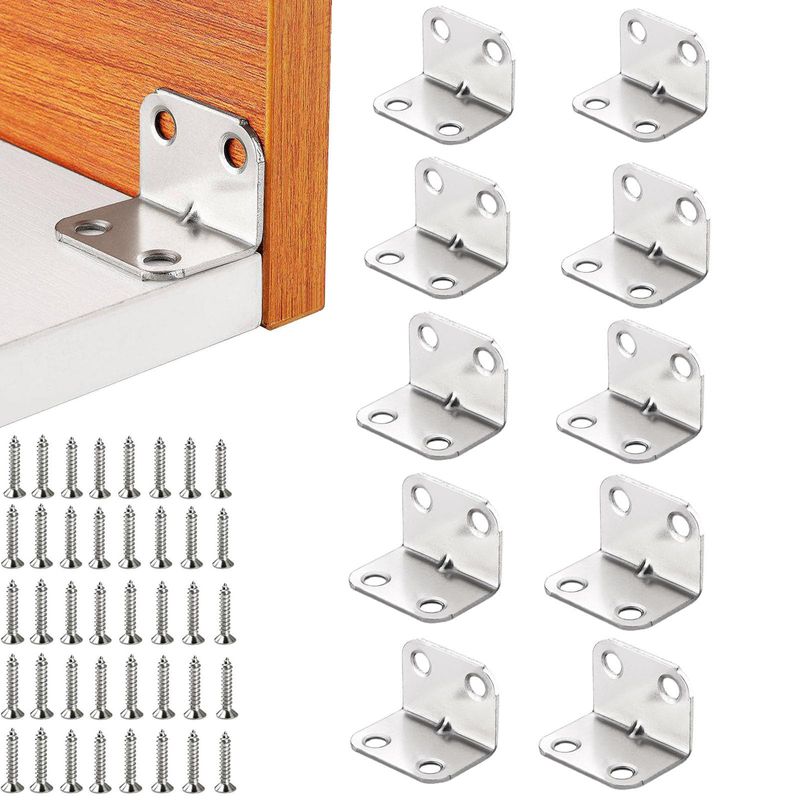 10 Pcs L-Shaped Hardware 1 Piece 1 Piece 25*25*32mm 90 Degree Bracket L ...