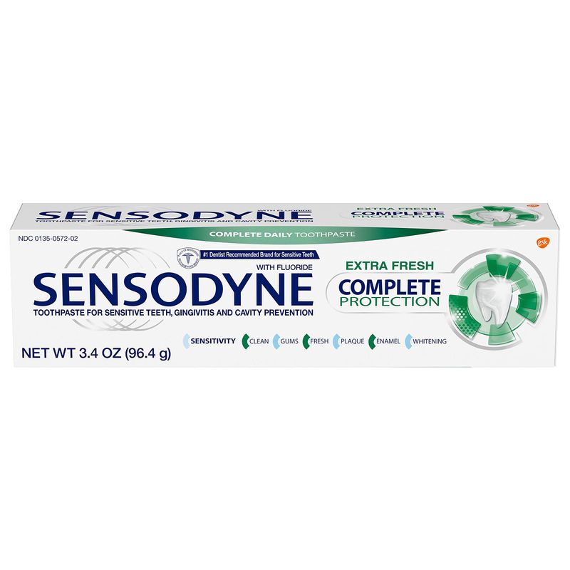 Sensodyne Complete Protection Sensitivity Toothpaste, Extra Fresh 3.40 ...