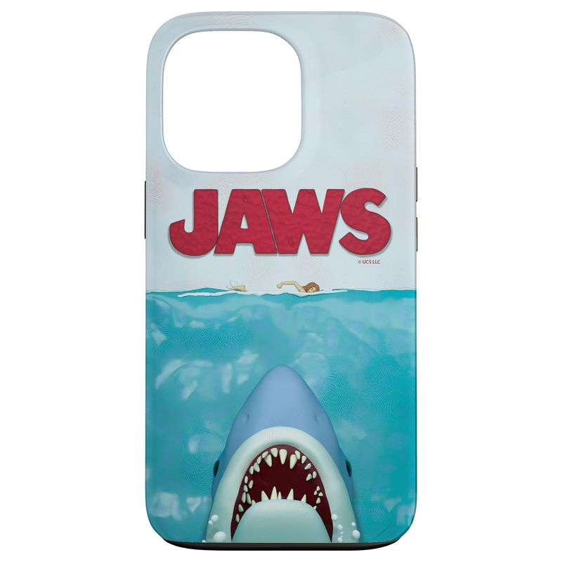 Jaws 50th Anniversary Poster 3D Style Front & Back Case for iPhone 13 ...