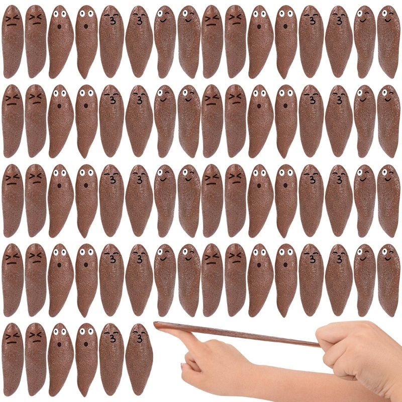 KXCOFTXI 60 Pcs Finger Slingshot Novelty Toys, Toy Poop for Halloween ...
