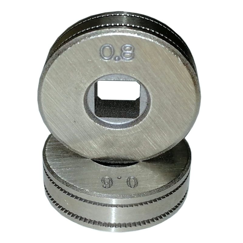 2X Wire Feed Drive Rollers Roll Wheels 25mm Diameter Knurled Groove Fit ...