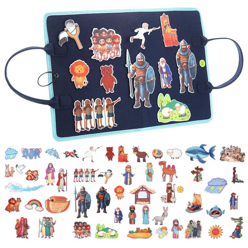 SmoothNovelty 4 Pack Felt Board Bible Stories Set Flannel Board Stories ...