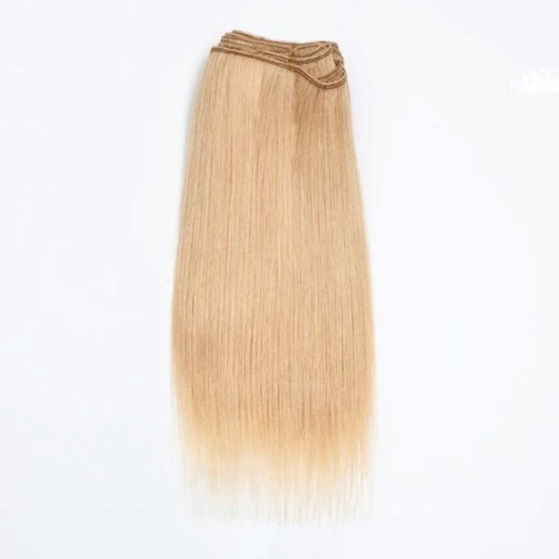 W0024S-01 MOREZMORE Try Sample Doll Hair Weft 12" 1 ft Straight Golden ...