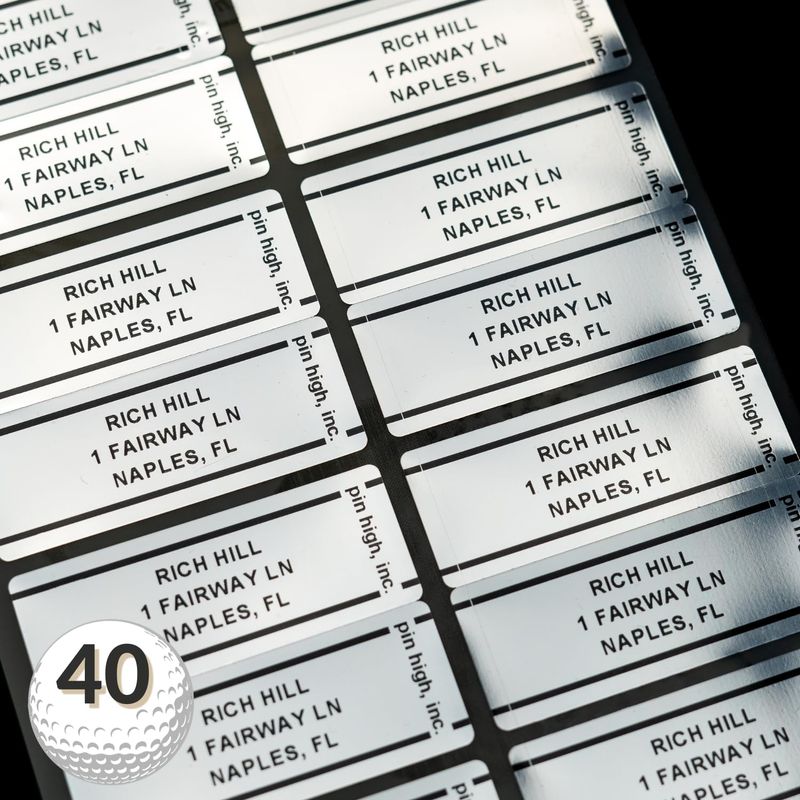 Pin High: Personalized Golf Club ID Labels | Weatherproof, Fade ...