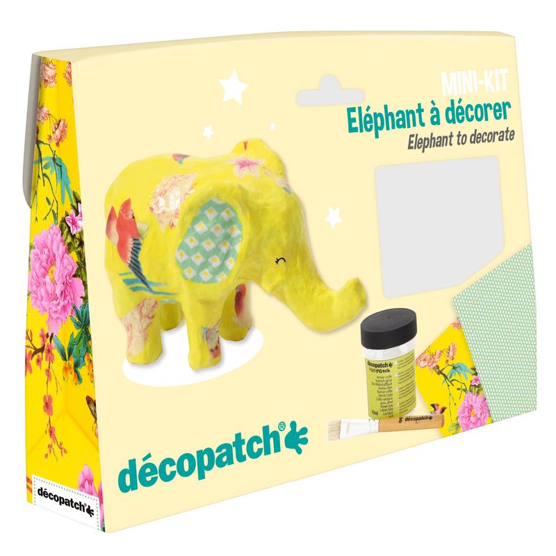 Décopatch - Ref KIT029C - Elephant Mini Kit - Suitable for Children ...