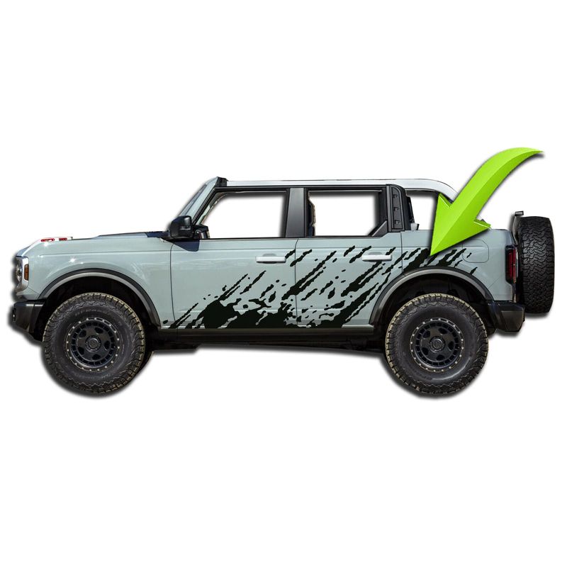Benini Design Studio Side Door Mud Splash Splatter- Graphics Vinyl ...