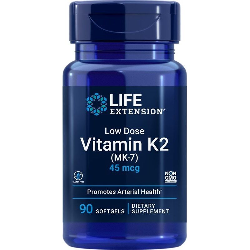 Life Extension Low-Dose Vitamin K2 45 mcg 90 Softgel - Online Marketplace - EveryMarket