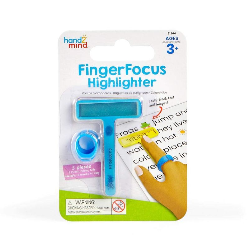 hand2mind FingerFocus Highlighter, Guided Reading Strips, Reading ...