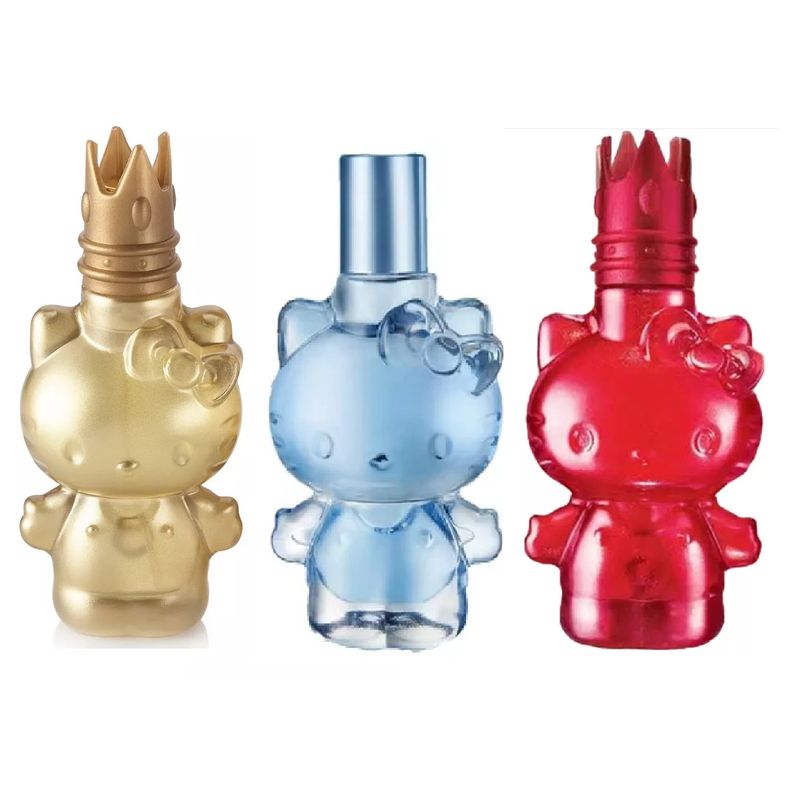 HELLO KITTY FRAGANCIA PARA MUJER SET DE 3 PERFUMES - DIFERENTES AROMAS ...
