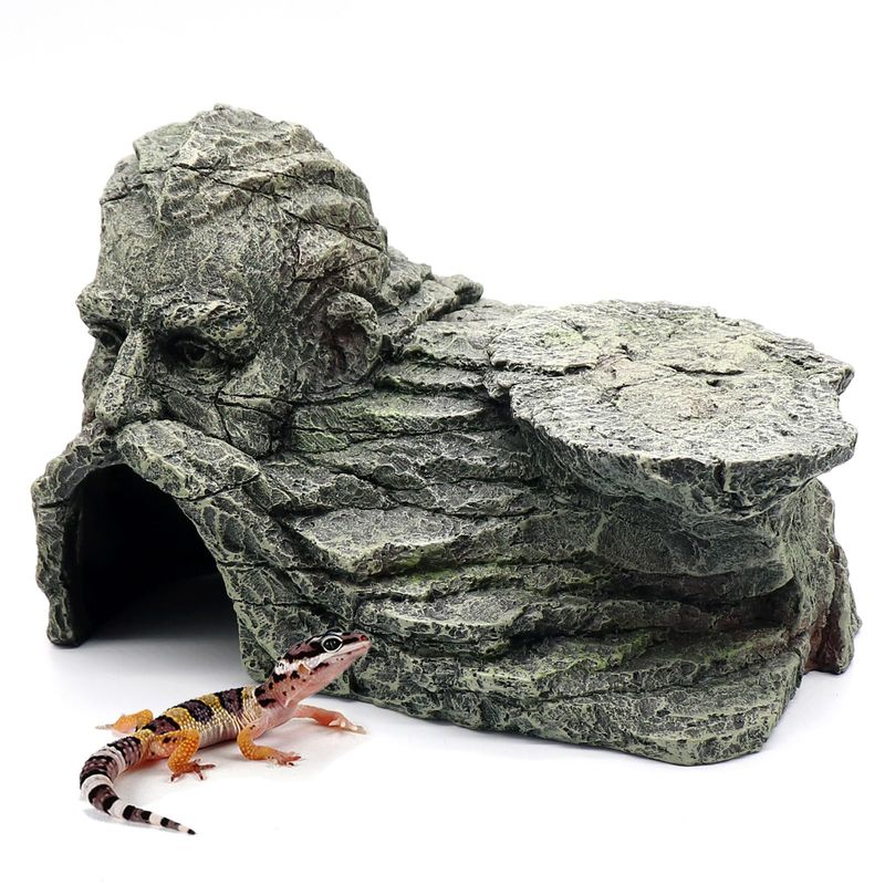 Reptile Rock Basking Platform, Gecko Hide Cave Hiding Place, Snake Cave ...