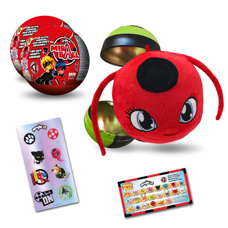 Miraculous Ladybug, 4-1 Surprise Miraball, 2 Pack, Toys for Kids with ...