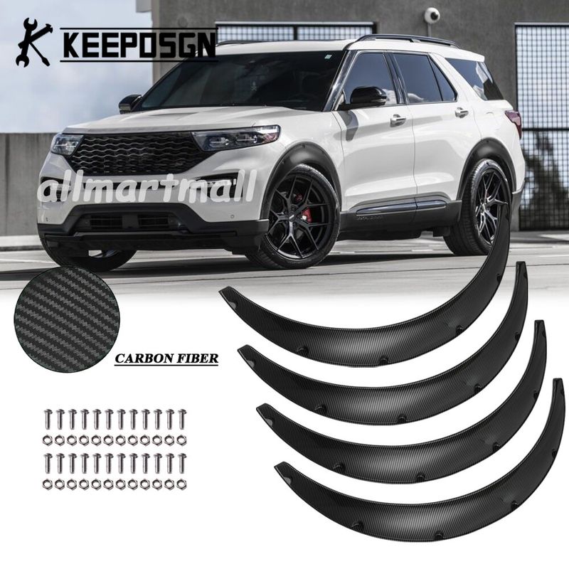 CARBON FIBER for Ford Explorer Fender Flares Wide Body Kits Wheel Cover ...