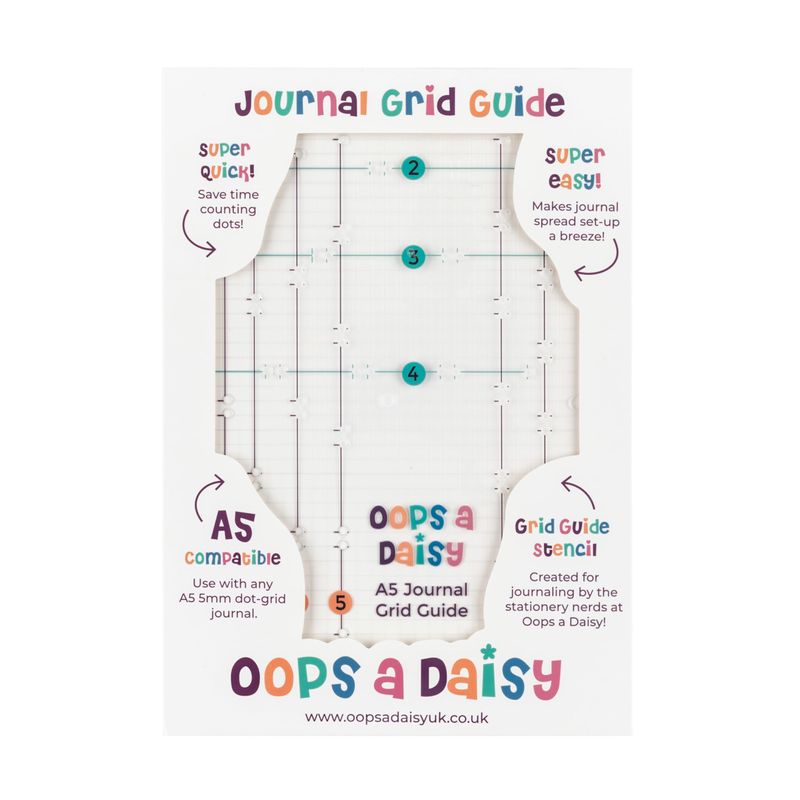 A5 Journal Grid Guide Stencil for Dotted Journaling/Bullet Planning ...