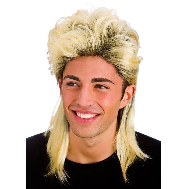 Blonde Mullet Mens 80s Wig - Online Marketplace - EveryMarket