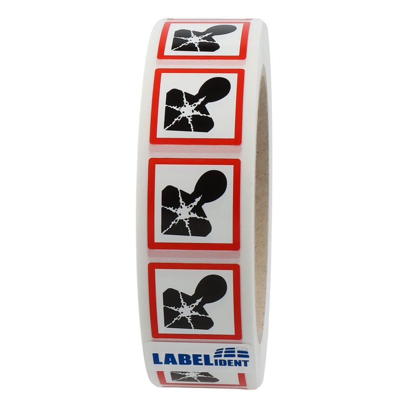 GHS 08 Labels 25 x 25 mm – Warning Hazardous Substances – 1,000 Hazard ...