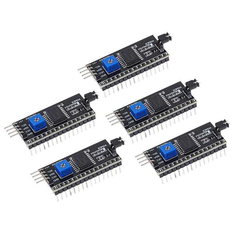 A-DIGISHUO 5pcs 5V IIC/I2C/Interface LCD1602 LCD Adapter Boards LCD Display IIC I2C Adapter IIC ...