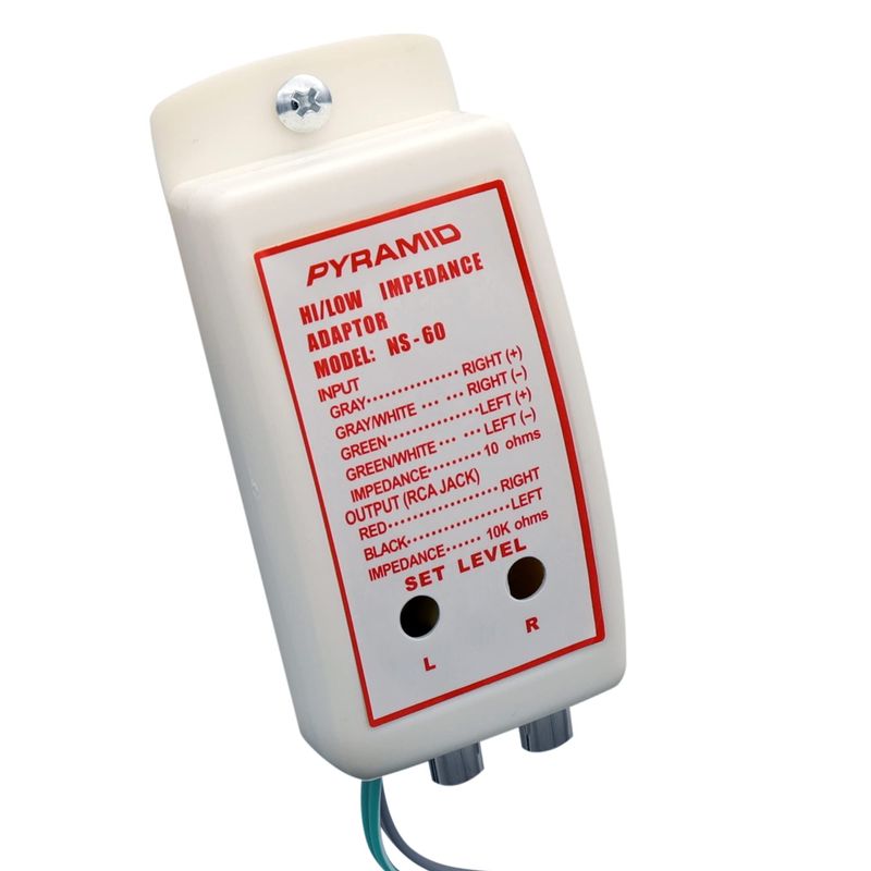 Pyramid High Low-Level Impedance Adaptor - Car Audio System RCA Line ...