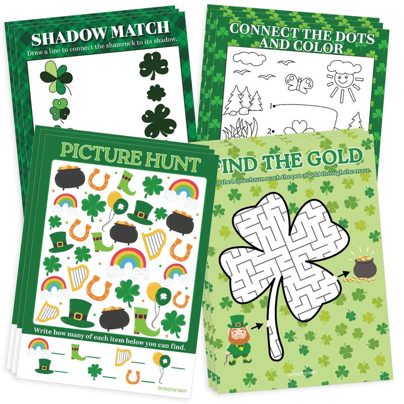 DISTINCTIVS St. Patrick's Day Games 4 Game Bundle - Matching, Connect ...
