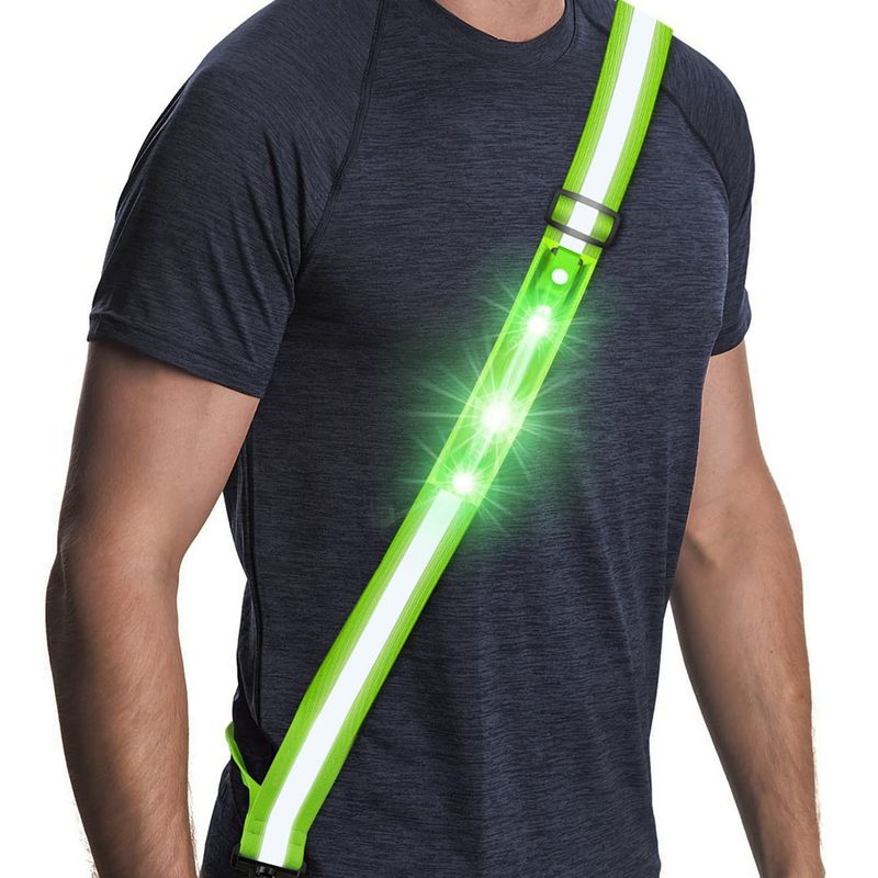 Simket Reflective Walking Gear, Rechargeable Led Reflective Sash ...