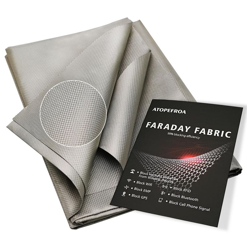 Faraday Fabric, DIY Faraday Bags/Faraday Cage, Military Grade EMF/EMP ...