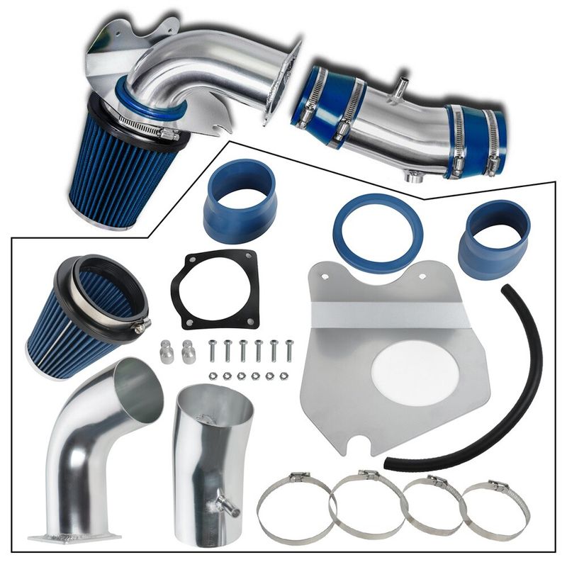 Car 3.5" Cold Air Intake Induction Kit System & Filter for Ford Mustang ...