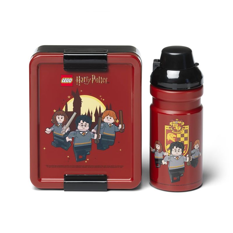 LEGO LUNCH SET - Harry Potter Gryffindor Design, 390ml Bottle & Lunch ...