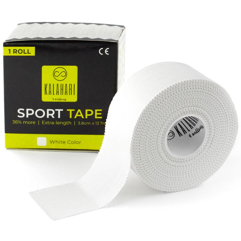 KALAHARI zinc oxide Tape extra Long – 3.8cm x 13,7m - Athletic Tape ...