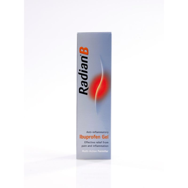 Radian B Ibuprofen Gel 5% topical analgesic and anti-inflammatory for ...