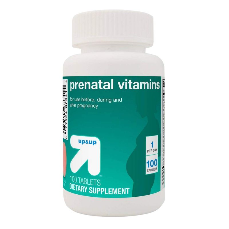 Up & Up Prenatal Vitamins Dietary Supplement, Compare to Stuart ...