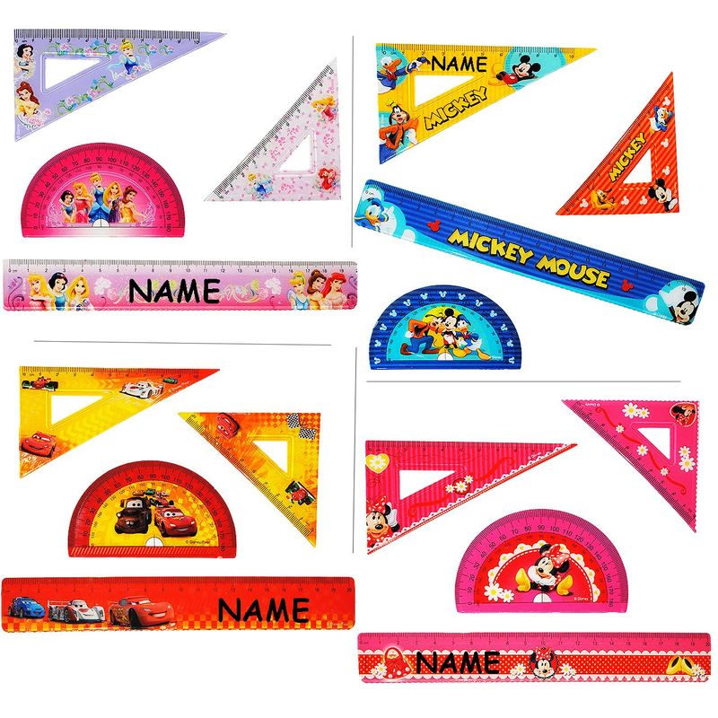 alles-meine.de GmbH Set of 4 – Ruler & Set Square & Angle Ruler ...